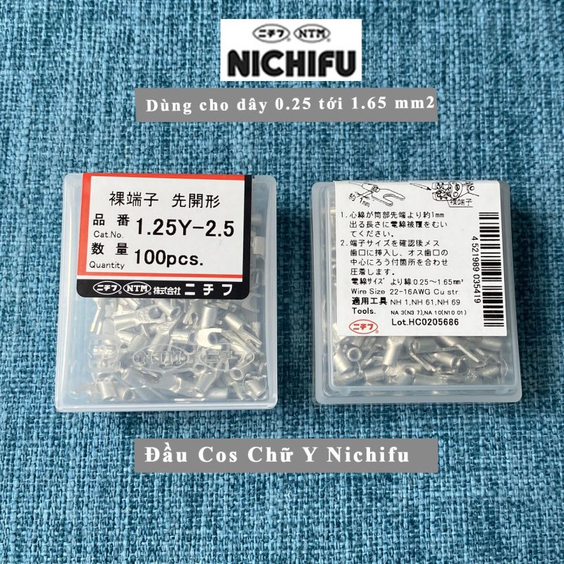 Đầu cosse chĩa 1.25Y Nichifu 1.25Y-3 1.25Y-3.5 1.25Y-4S