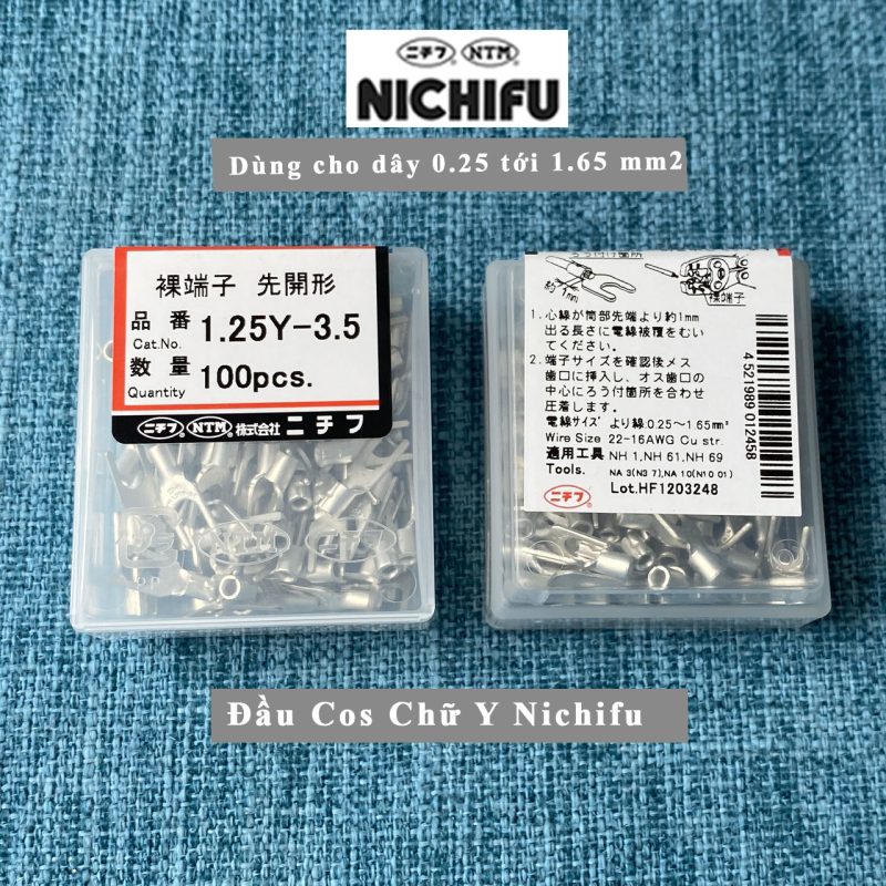 Đầu cosse chĩa 1.25Y Nichifu 1.25Y-3 1.25Y-3.5 1.25Y-4S