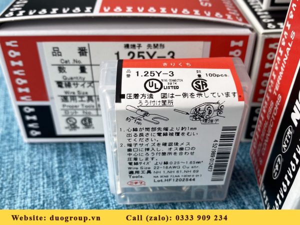 Thương hiệu NICHIFU nhà sảnxuất cosse Terminals số 1 Nhật Bản